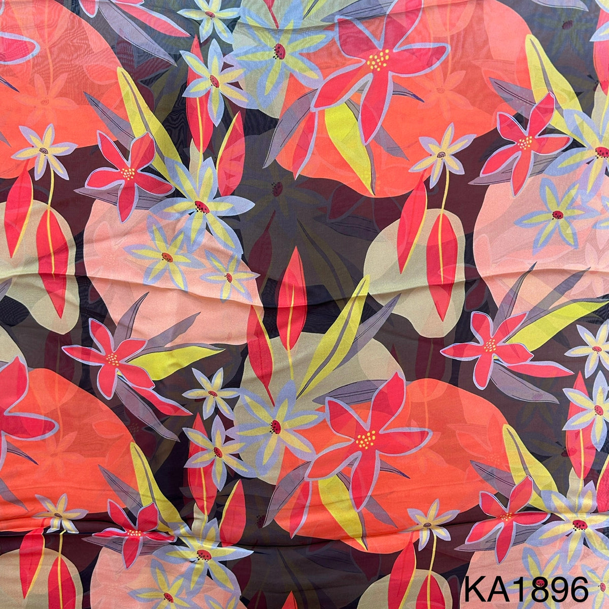 Printed Organza Fabric-KA1896 – Fabricroot