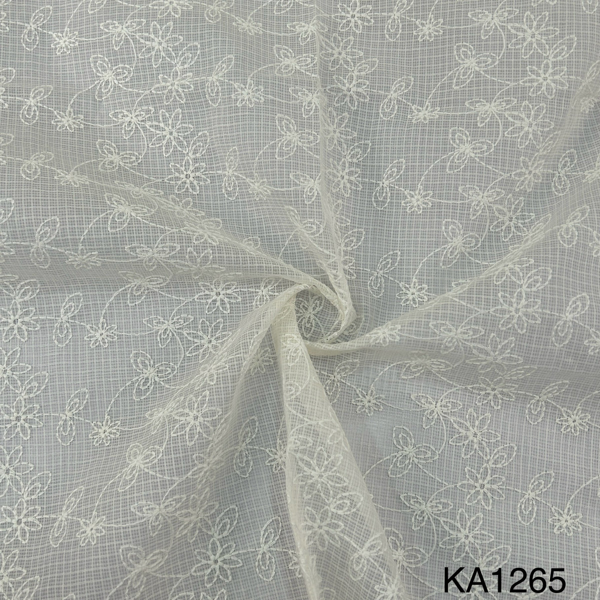 Embroidered Kota Cotton Fabric-KA1265 – Fabricroot