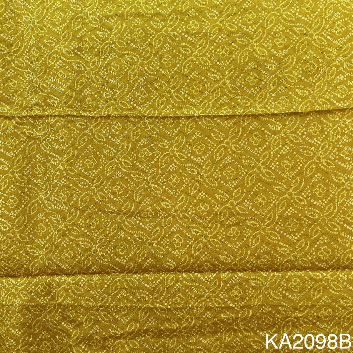 Bandhani Print Sequins Chinon Fabric-KA2098 – Fabricroot