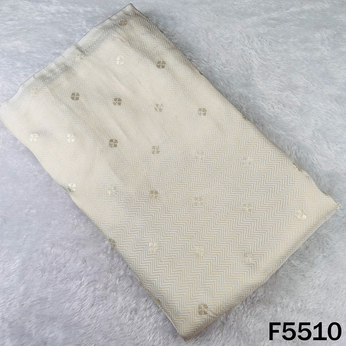 Dyeable Zari Work Dola Silk Fabric - F5510 – Fabricroot