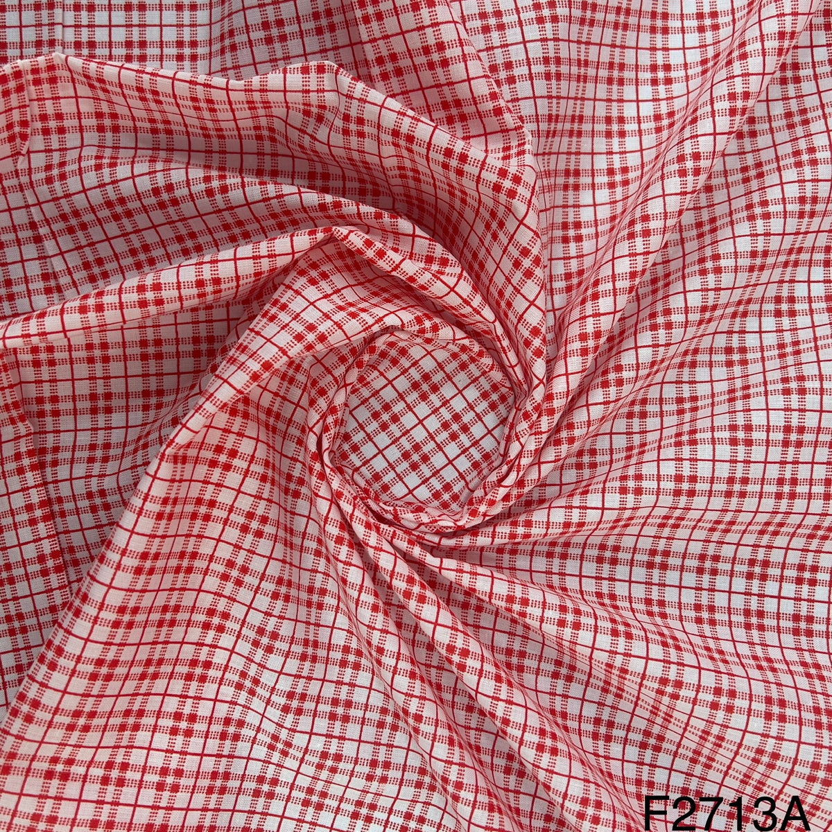 Check Cotton Fabric-F2713 – Fabricroot